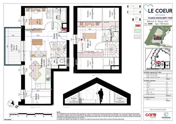 Appartement à vendre - Valezan - 3 pièces - 2 chambres