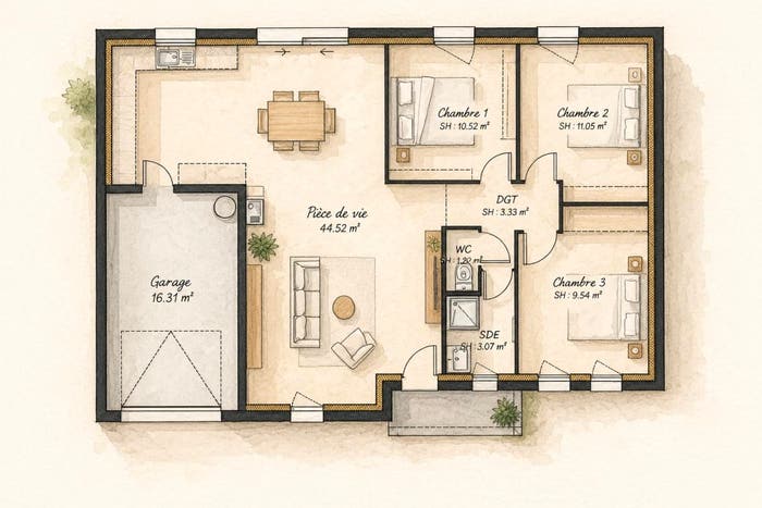 Maisons à vendre et appartements à louer - 3