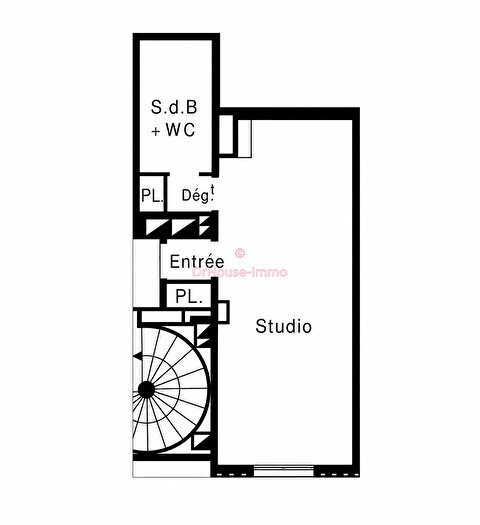 Créteil, Buttes, Halage - Appartement 1 pièce à vendre