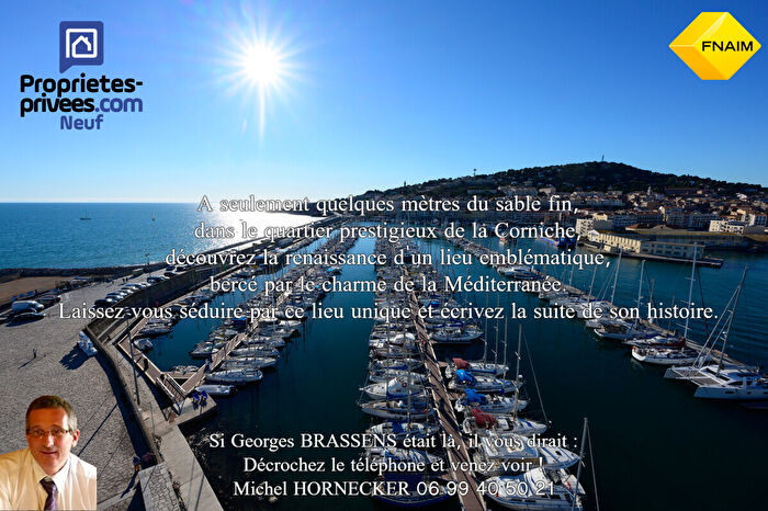 Appartement à vendre - Sète, La Corniche - 2 pièces - 1 chambre