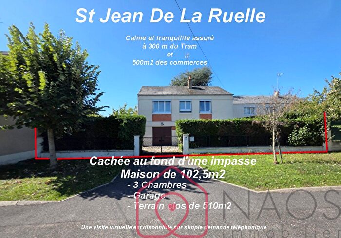 Maison à vendre - Saint-Jean-de-la-Ruelle, Gambetta, Madeleine, Dix Arpents, Clos Neuf - 4 pièces - 3 chambres