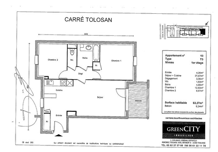 Appartement 3 pièces à louer - Castanet-Tolosan