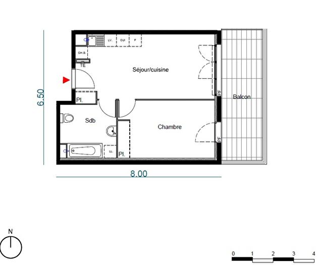 Appartement à louer - Avignon, Monclar - 2 pièces - 1 chambre