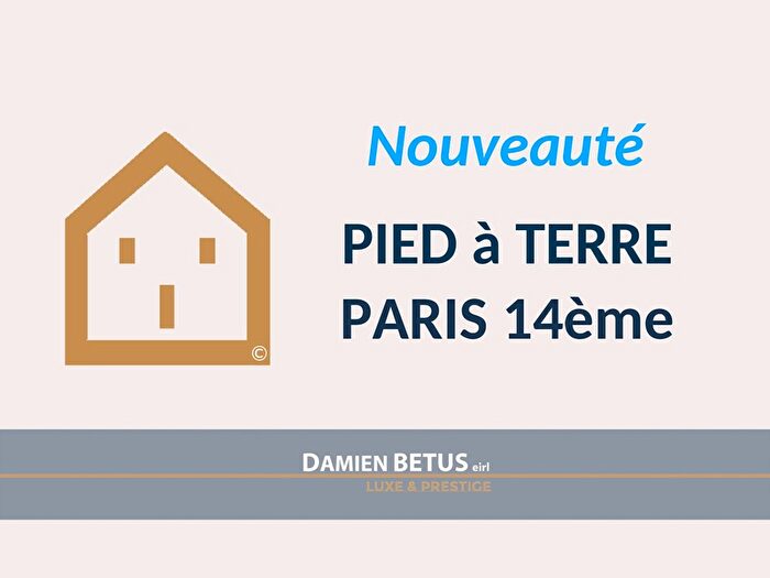 Appartement 1 pièce à Paris 14ème, Pernety, à vendre