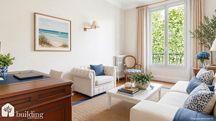 Appartement 3 pièces à vendre - Paris 16ème, Auteuil-Nord, Jasmin, Mirabeau