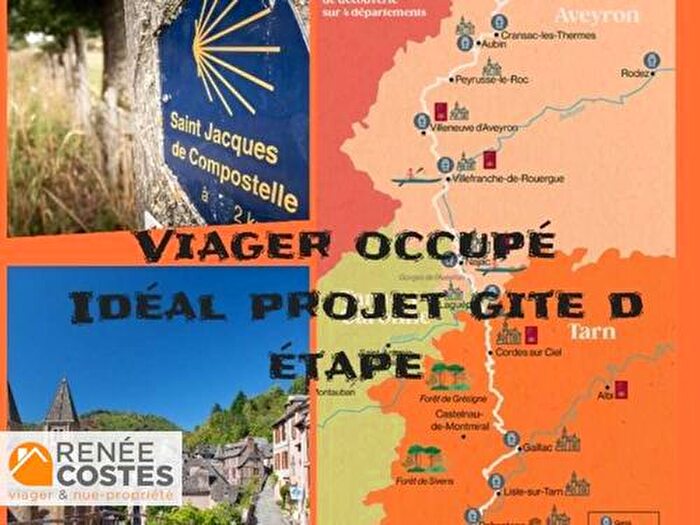 Maison à vendre - Espeyrac - 3 pièces - 2 chambres