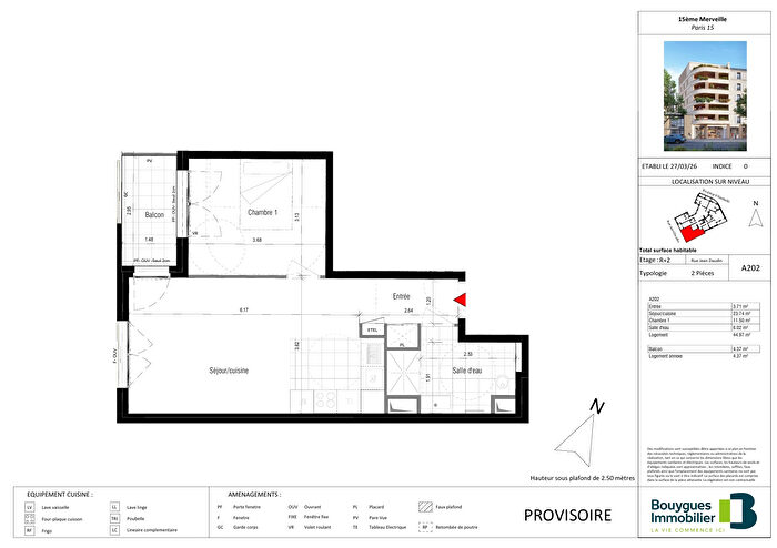 Appartement 2 pièces à vendre à Paris 15ème, Cambronne, Garibaldi