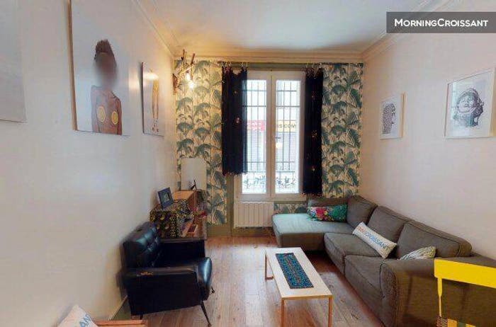 Goutte d'Or-Château Rouge, Paris 18ème arrondissement : Appartement 2 pièces à louer