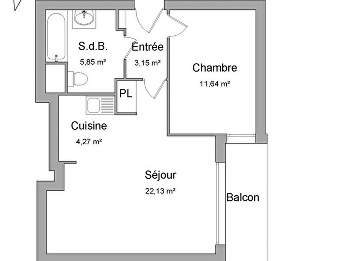 Appartement 2 pièces à louer à Boussy-Saint-Antoine