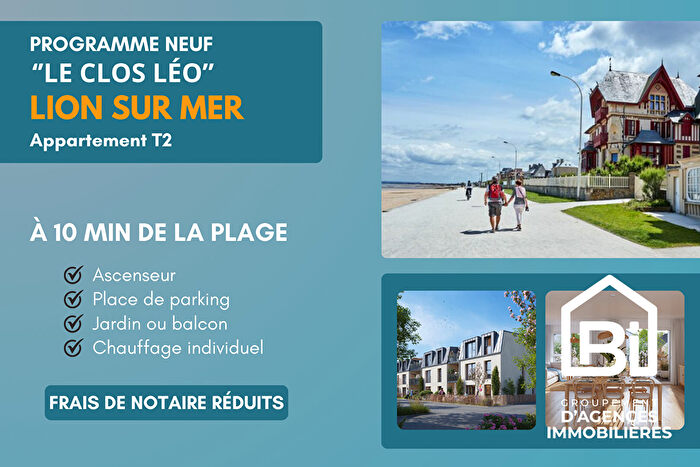 Appartement à vendre - Lion-sur-Mer - 2 pièces - 1 chambre