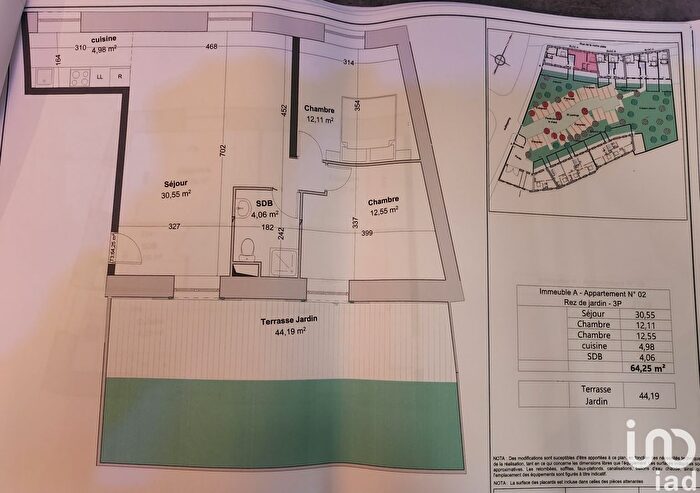 Appartement à vendre - Étampes, Centre-Ville - 3 pièces - 2 chambres