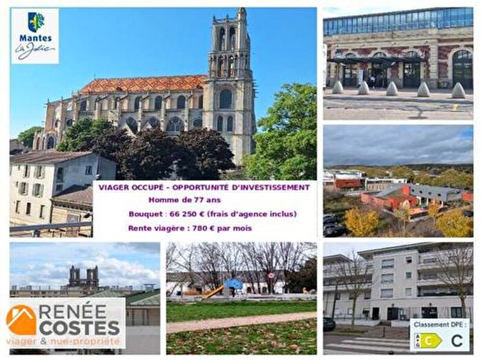 Appartement à vendre - Mantes-la-Jolie, Centre-ville - 4 pièces - 2 chambres