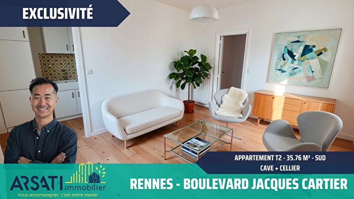 Appartement à vendre - Quartiers Centre, Rennes - 2 pièces - 1 chambre