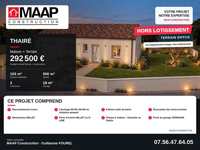 Thairé - Maison 4 pièces à vendre