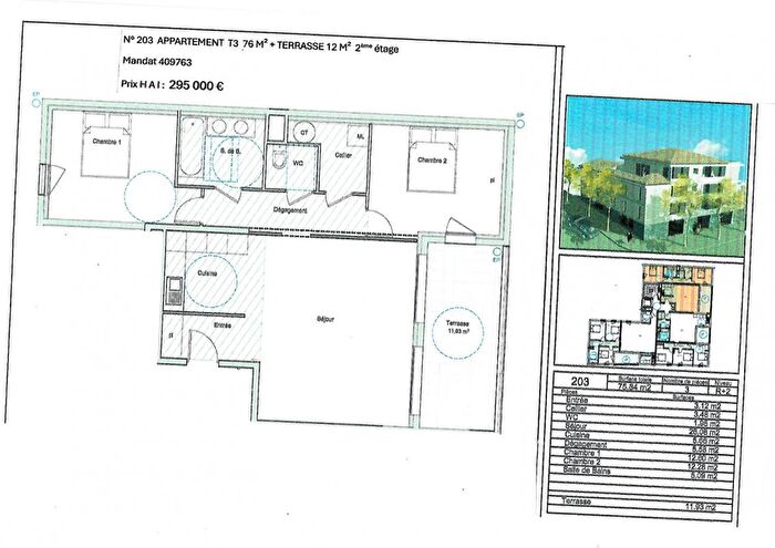 Appartement à vendre - Draguignan, Pierre de la Fée, Morgay - 3 pièces - 2 chambres