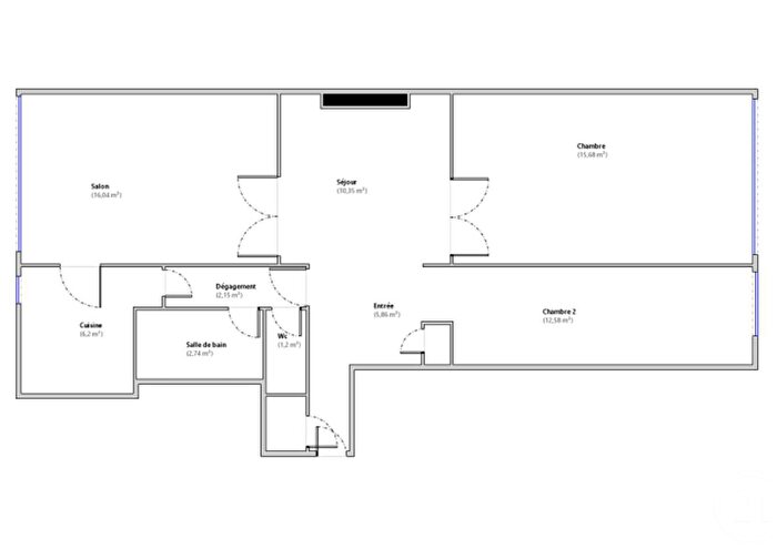 Appartement à vendre - Paris e , Emeriau, Zola - 4 pièces - 2 chambres