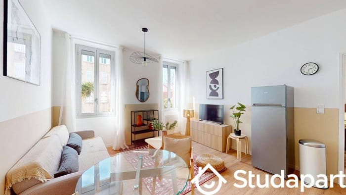 La Capelette, Marseille 10ème arrondissement - Appartement 1 pièce à louer