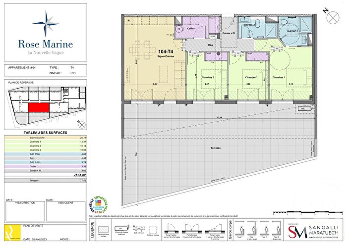 Appartement à vendre - Port-la-Nouvelle - 4 pièces - 3 chambres