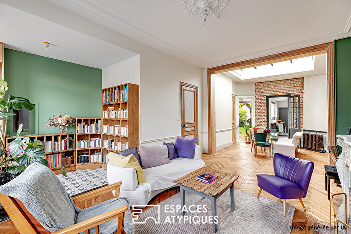 Maison à vendre - Lambersart, Bourg, Mairie - 7 pièces - 4 chambres