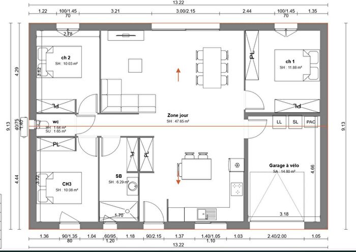 Maison 4 pièces à vendre à Saint-Jean-de-Liversay