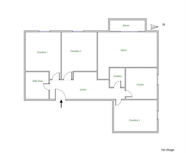 Appartement à vendre - Rezé, Jaunais, Blordière - 4 pièces - 3 chambres