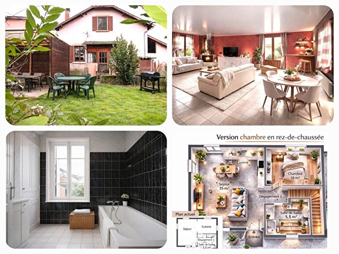 Maison à vendre - Vaulx-en-Velin, Le Pont des Planches - 4 pièces - 3 chambres