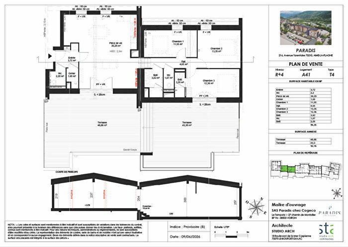 Appartement 4 pièces à vendre - Aime