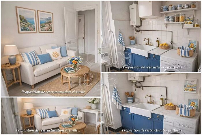 Appartement à vendre - Nice, Carabacel - 2 pièces - 1 chambre