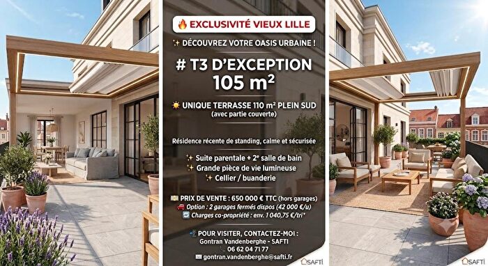 Appartement 4 pièces à vendre - Lille, Vieux Lille