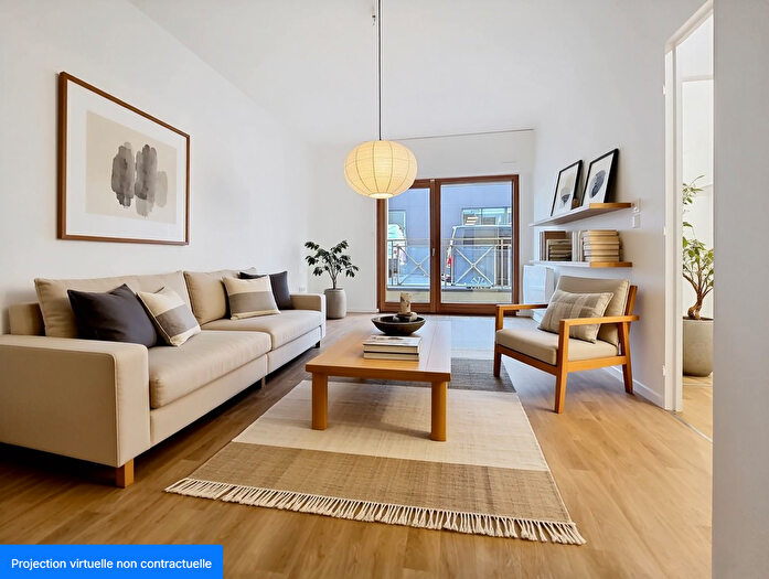 Appartement à vendre - Nantes, Saint-Donatien, Tortière - 2 pièces - 1 chambre