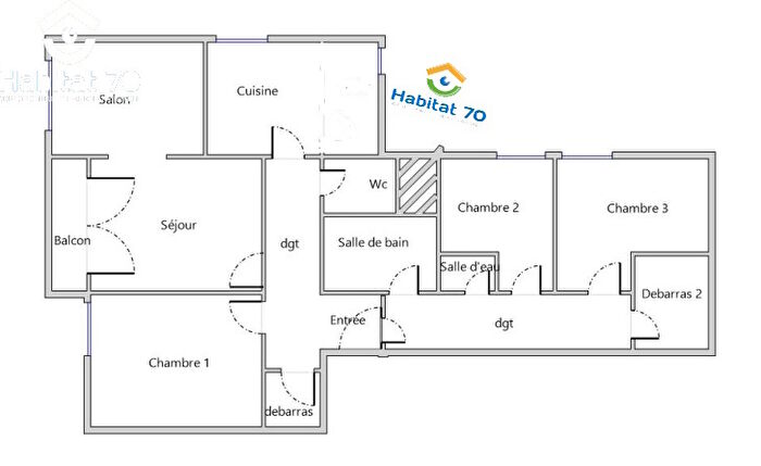 Plancher-les-Mines : Appartement 5 pièces à louer