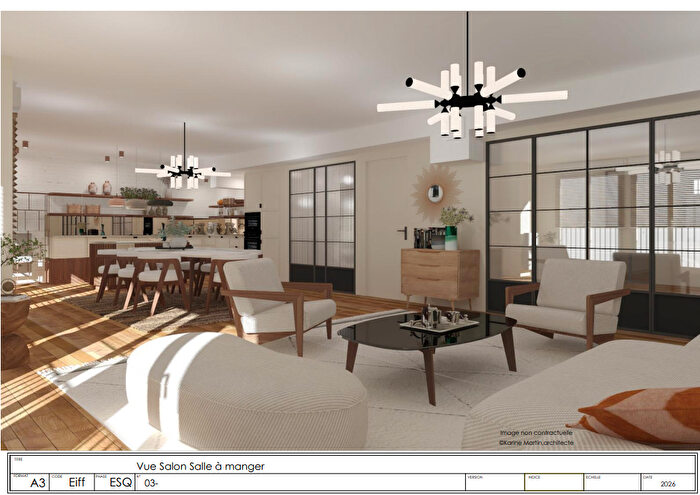 Appartement à vendre - Saint-Ouen, Victor Hugo, Les Docks - 3 pièces - 2 chambres