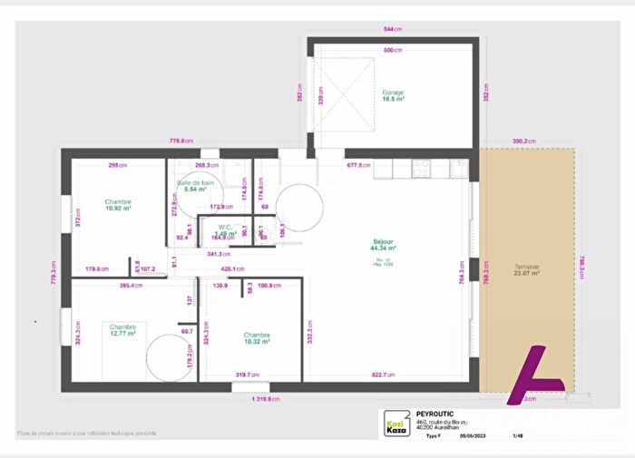 Maison à vendre - Aureilhan - 4 pièces - 3 chambres
