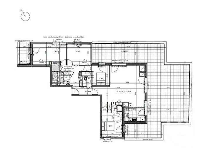 Appartement à vendre - Quartiers Sud-Est, Francisco Ferrer - 5 pièces - 4 chambres