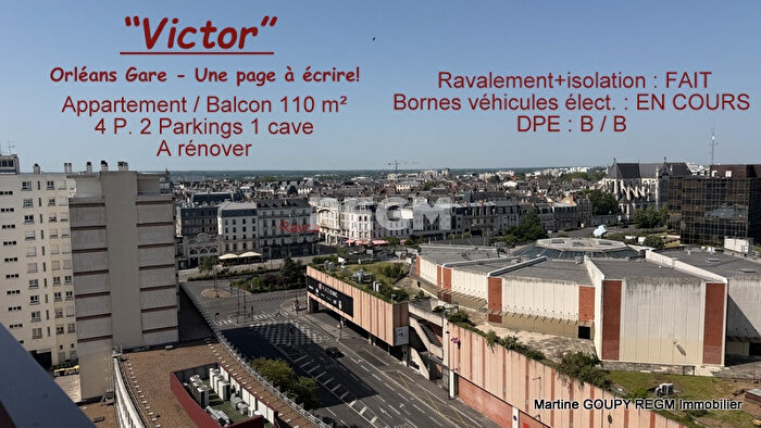 Orléans, Saint-Vincent, Pasteur : Appartement 4 pièces à vendre