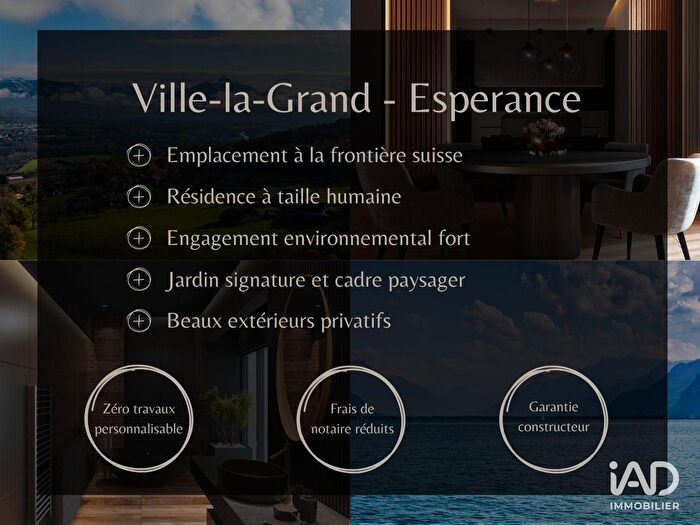 Appartement à vendre - Ville-la-Grand - 4 pièces - 3 chambres