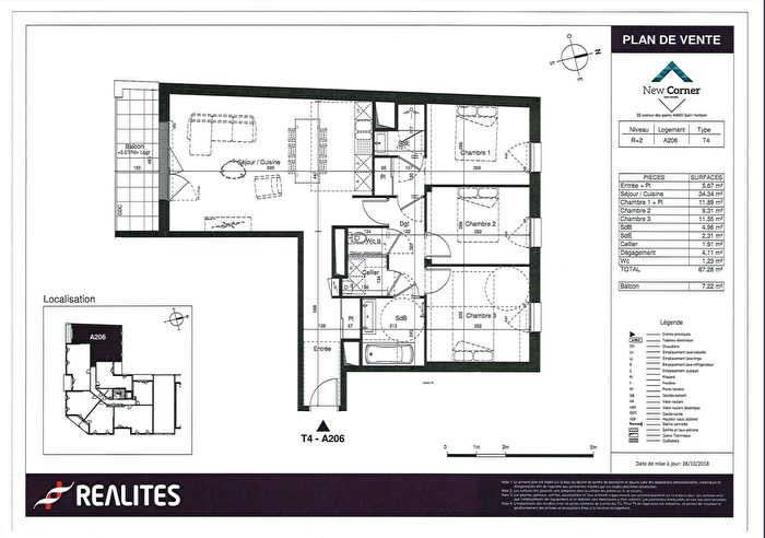 Appartement 4 pièces à louer à Saint-Herblain, Bourg