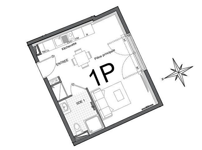 Appartement à vendre - Trilport - 1 pièce