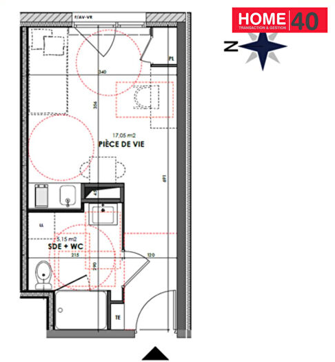 Appartement à vendre - Champcevinel - 1 pièce