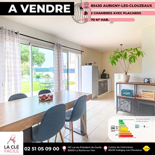 Maison à vendre - Aubigny - 3 pièces - 2 chambres