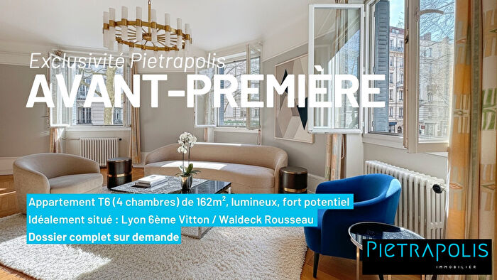 Appartement à vendre - Lyon e , Les Brotteaux - 6 pièces - 4 chambres