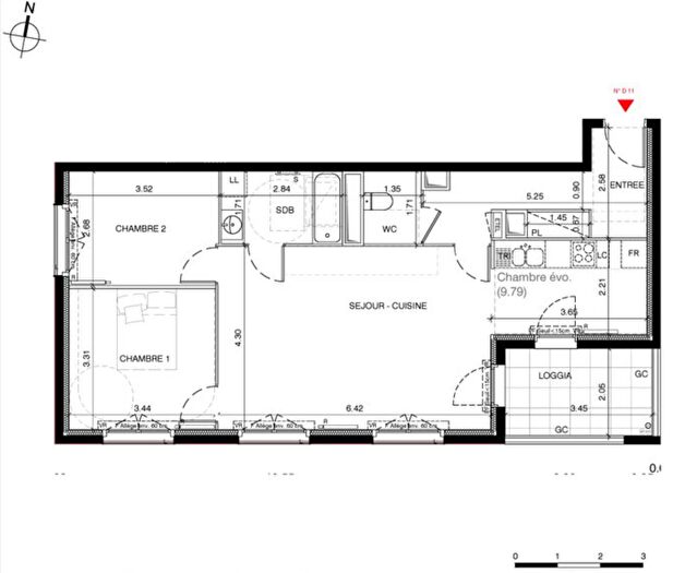 Appartement 3 pièces à vendre - Bussy-Saint-Georges