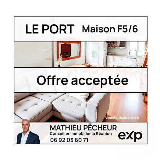 Maison à vendre - Le Port, Centre-ville - 6 pièces - 3 chambres