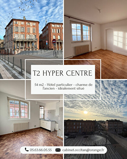 Appartement à louer - Montauban, Centre-ville - 2 pièces - 1 chambre