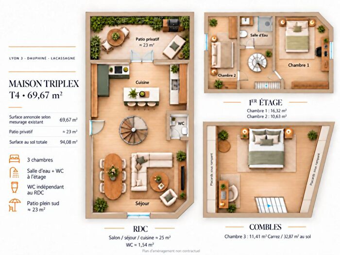 Maisons à vendre et appartements à louer - 3