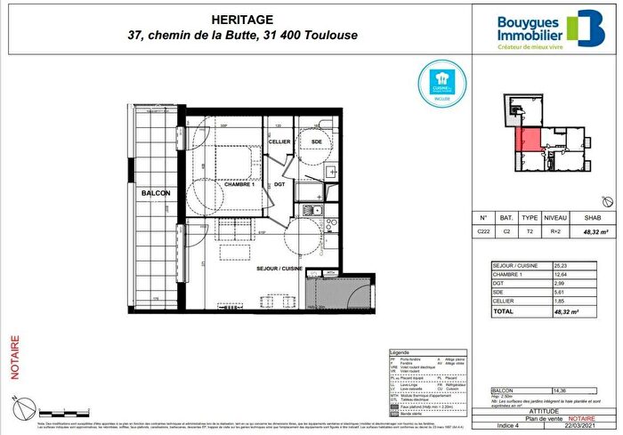Montaudran, Lespinet, Toulouse - Appartement 2 pièces à louer