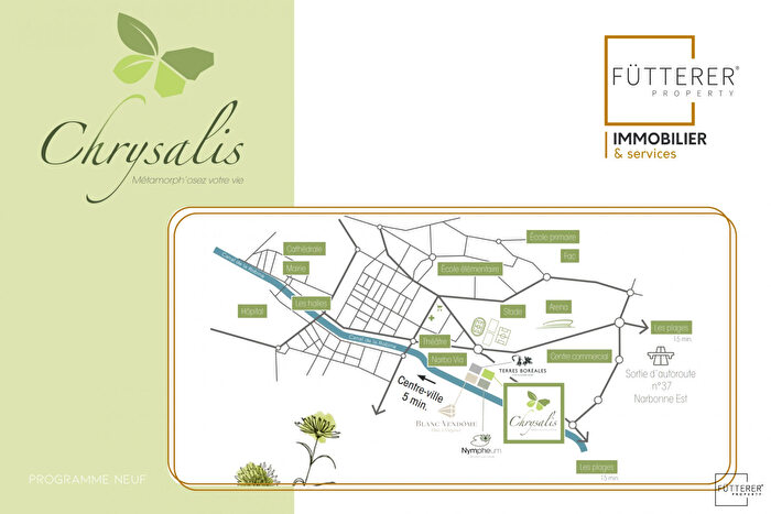 Appartement à vendre - Narbonne, Egassieral - 2 pièces - 1 chambre