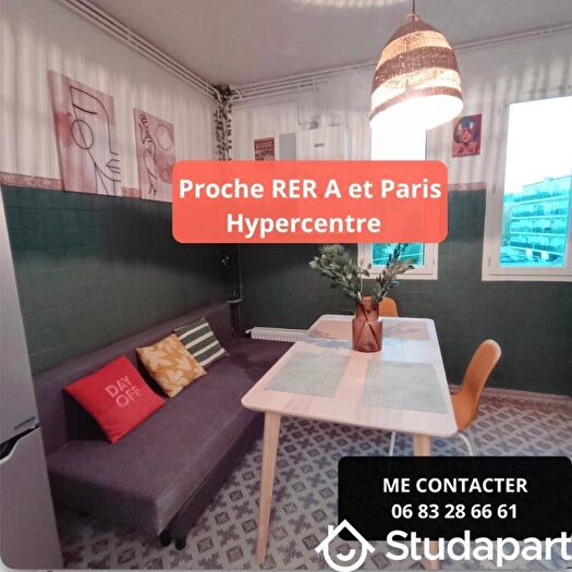 Appartement à louer - Centre, Neuilly-Plaisance - 1 pièce - 2 chambres