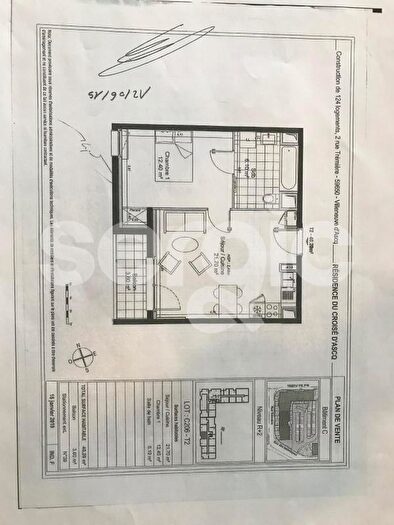 Appartement 2 pièces à louer - Villeneuve-d'Ascq, Résidence Triolo
