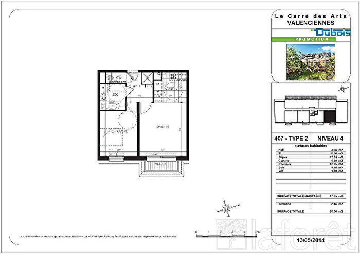 Valenciennes, Saint-Michel, Tertiales, Le Roleur - Appartement 2 pièces à louer